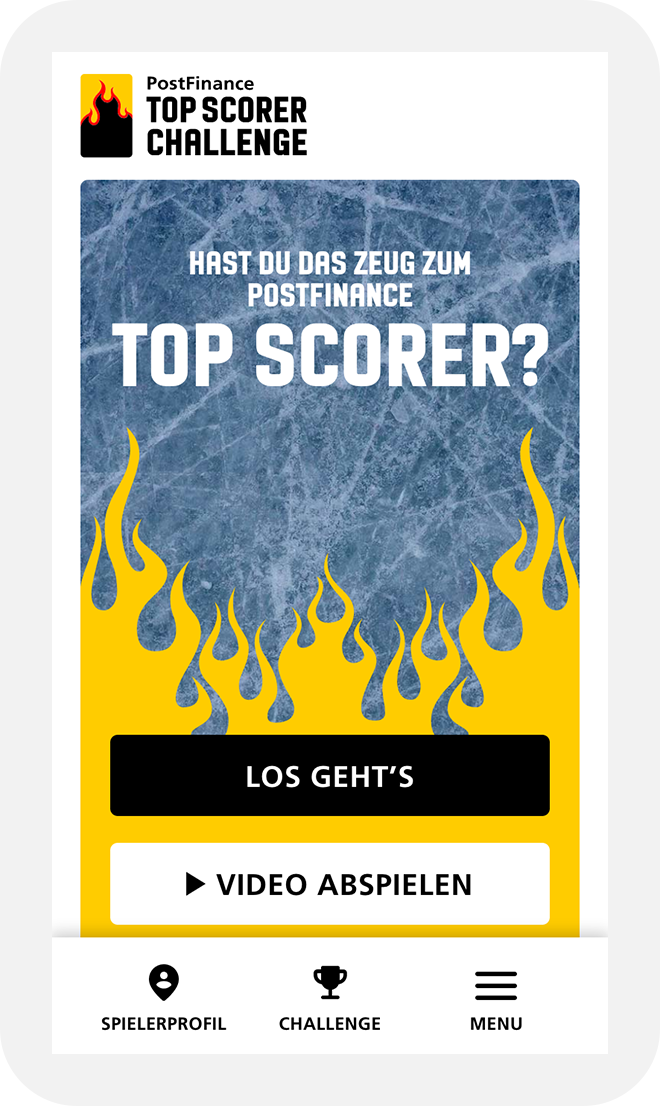 PostFinance Top Scorer Challenge | Projets | Neofluxe